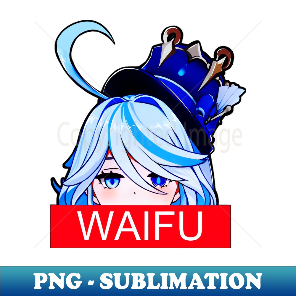 Furina Waifu Genshin Impact - Sublimation-Ready PNG File | Inspire Uplift