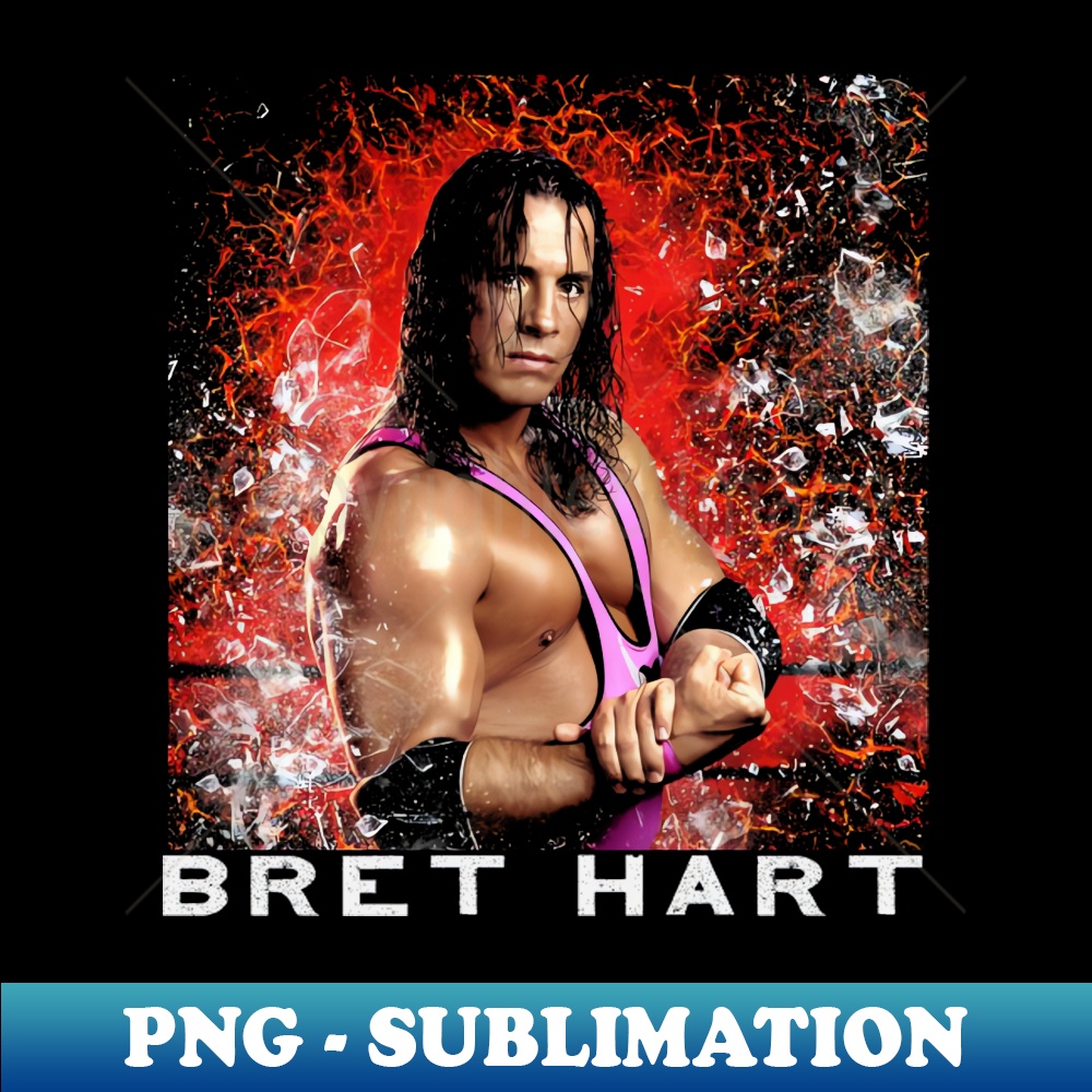 Bret Hart - Special Edition Sublimation PNG File | Inspire Uplift