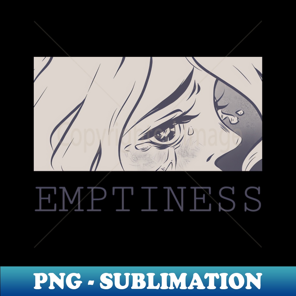 Sad Girl - Retro PNG Sublimation Digital Download | Inspire Uplift