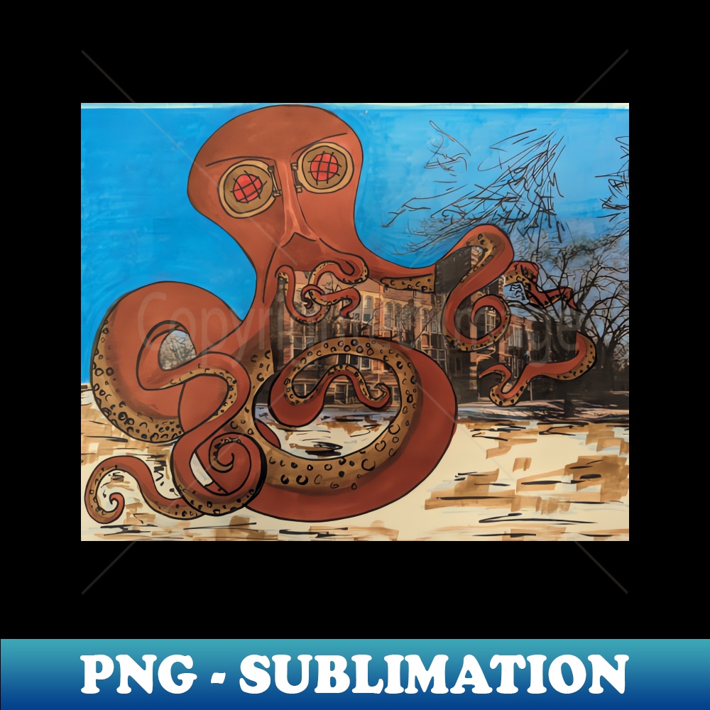 Octopus Attack on School - Special Edition Sublimation PNG F | Inspire ...