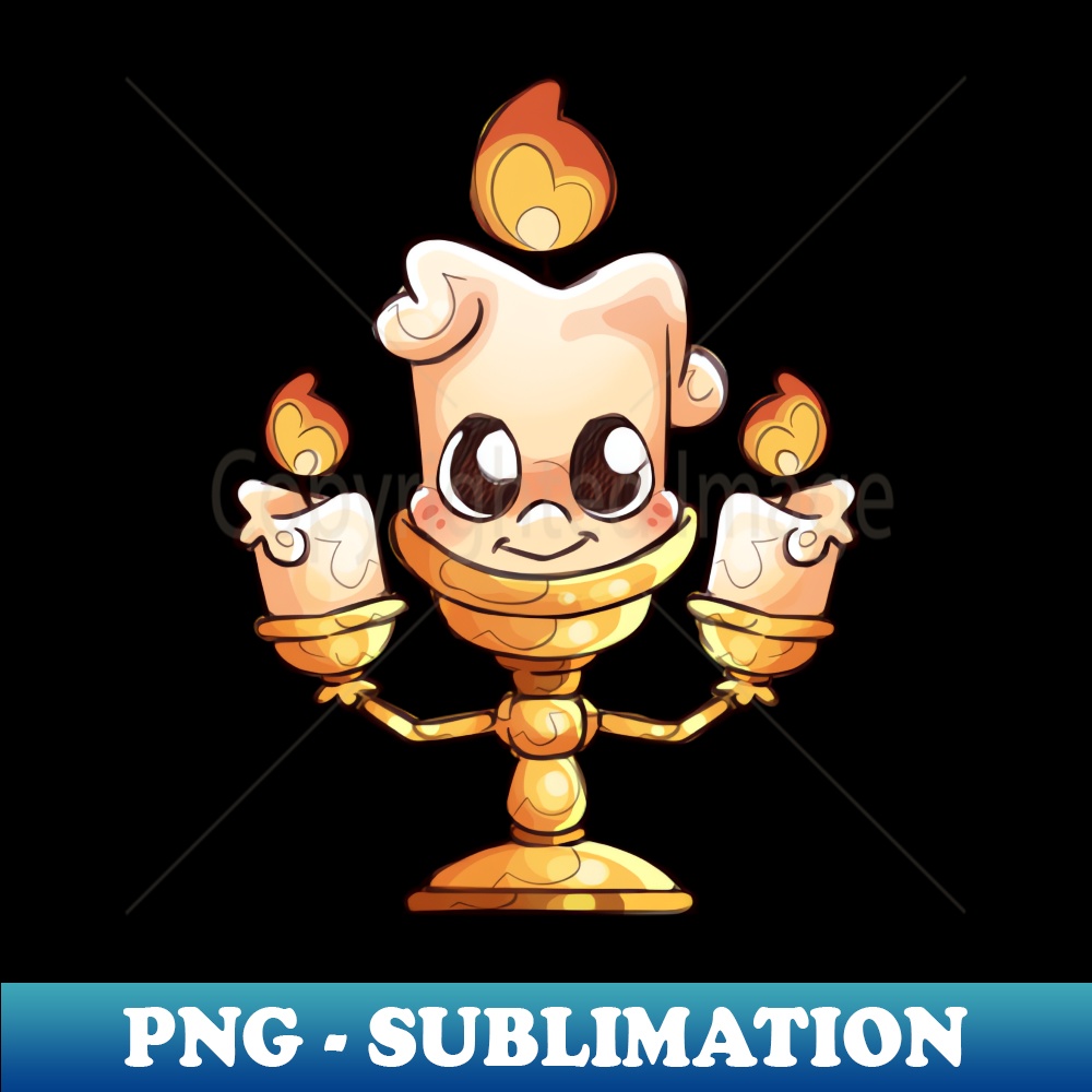Cute candle drawing - PNG Transparent Sublimation File | Inspire Uplift
