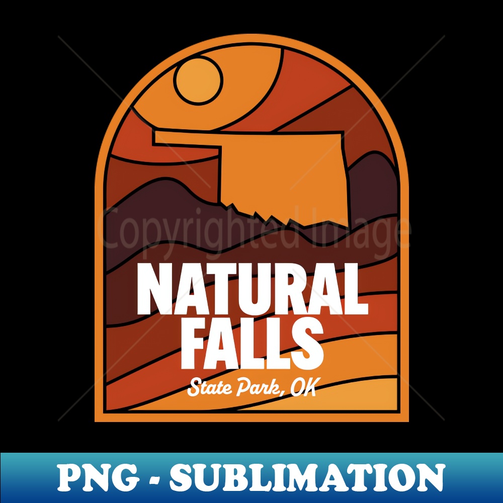 Natural Falls State Park Oklahoma - Instant Sublimation Digi | Inspire ...