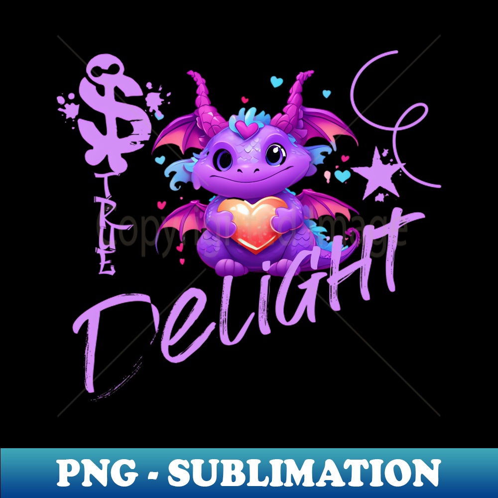 Cartoon True Delight Dragon - Artistic Sublimation Digital F | Inspire ...