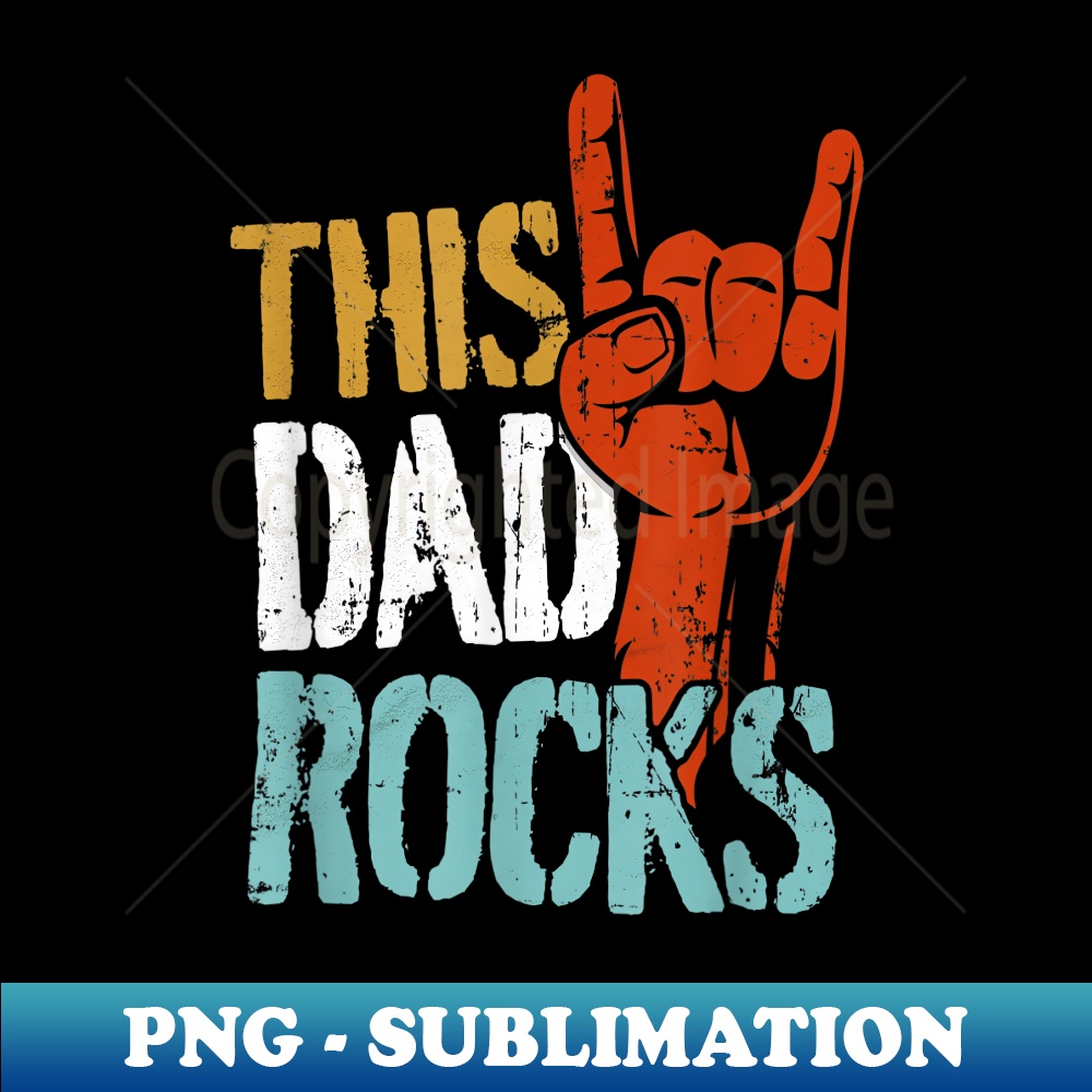Mens This Dad Rocks for cool Father Rock n Roll Heavy Metal | Inspire ...