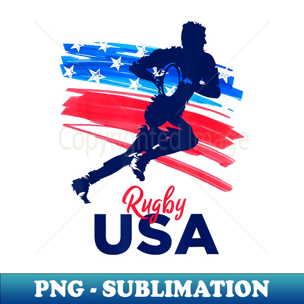 Rugby Football Support the Team Rugby Player USA Flag - Crea | Inspire ...