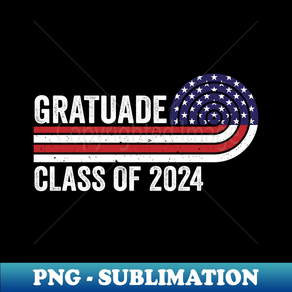 Graduate Year 2024 Senior Class of 2024 graduation US Flag - | Inspire ...