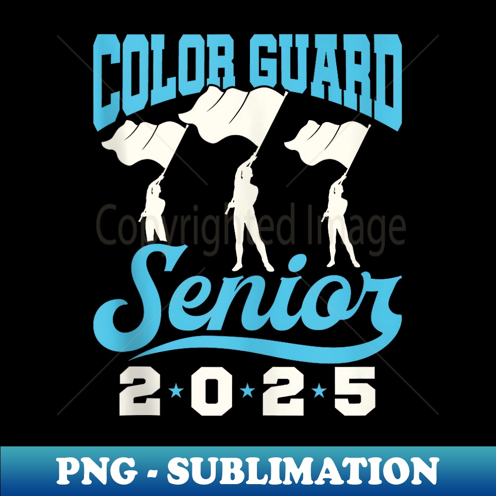 Color Guard Senior 2025 Flags Marching Band Graduation Grad | Inspire ...