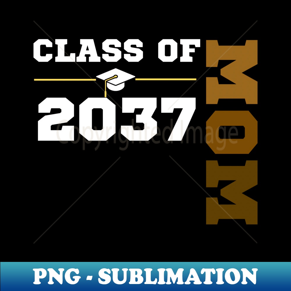 Class of 2037 Senior Class Grad Proud Mom Melanin Colors - M | Inspire ...