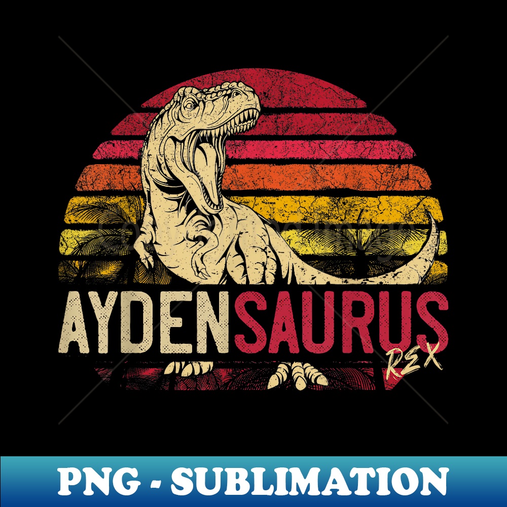 Ayden Saurus Funny Personalized Dinosaur T Rex Name Boy - Sp | Inspire ...