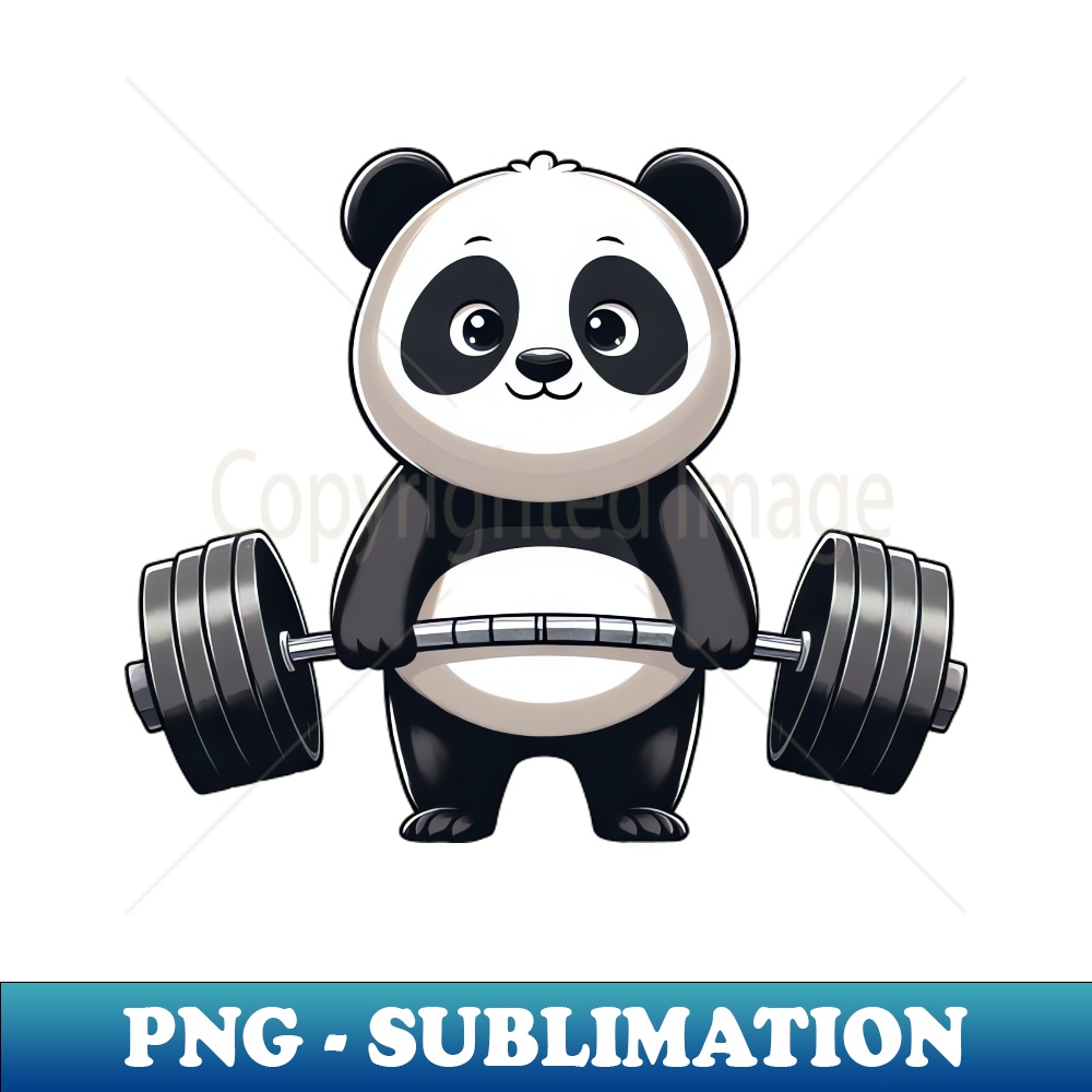 Cool panda weightlifter barbell fitness - Special Edition Su | Inspire ...