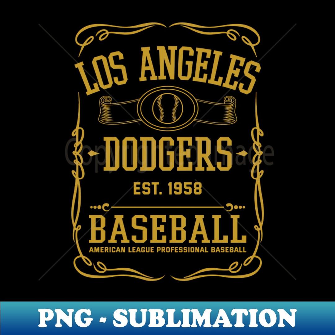 Vintage Dodgers American Baseball - High-Resolution PNG Subl | Inspire ...
