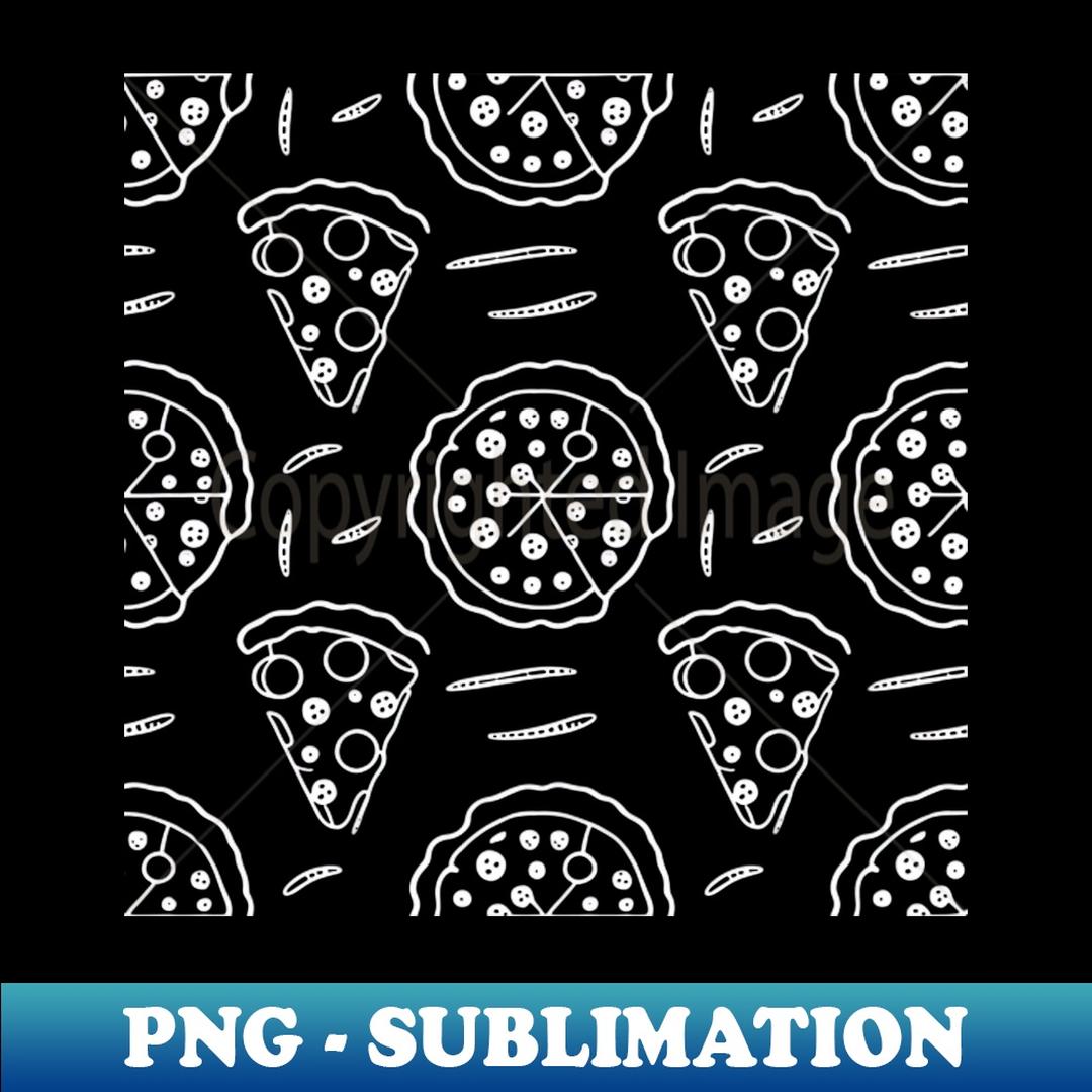 Pizza Pattern simple line art illustration - PNG Transparent | Inspire ...