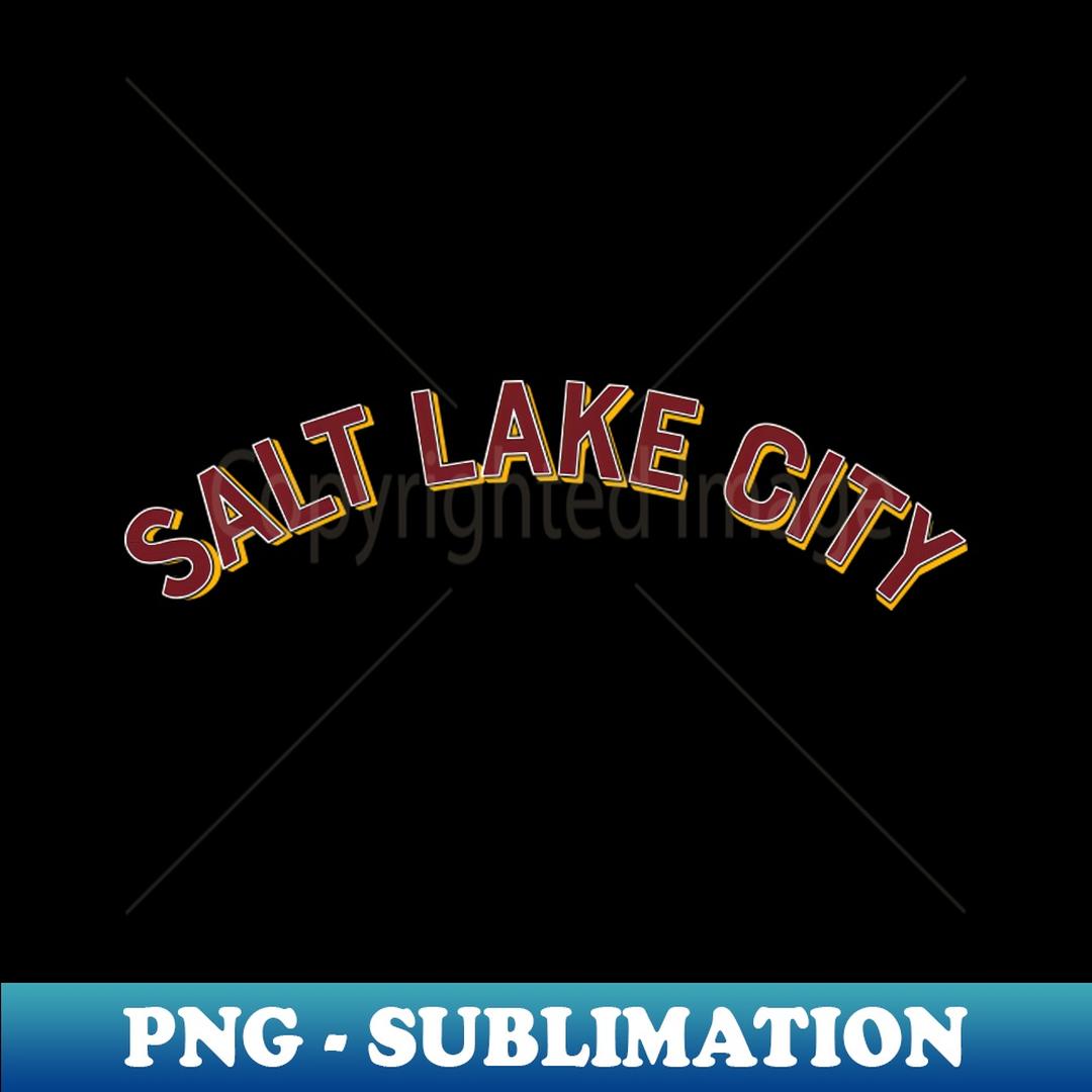 Salt Lake City Utah Vintage Arch Letters - Premium PNG Subli | Inspire ...