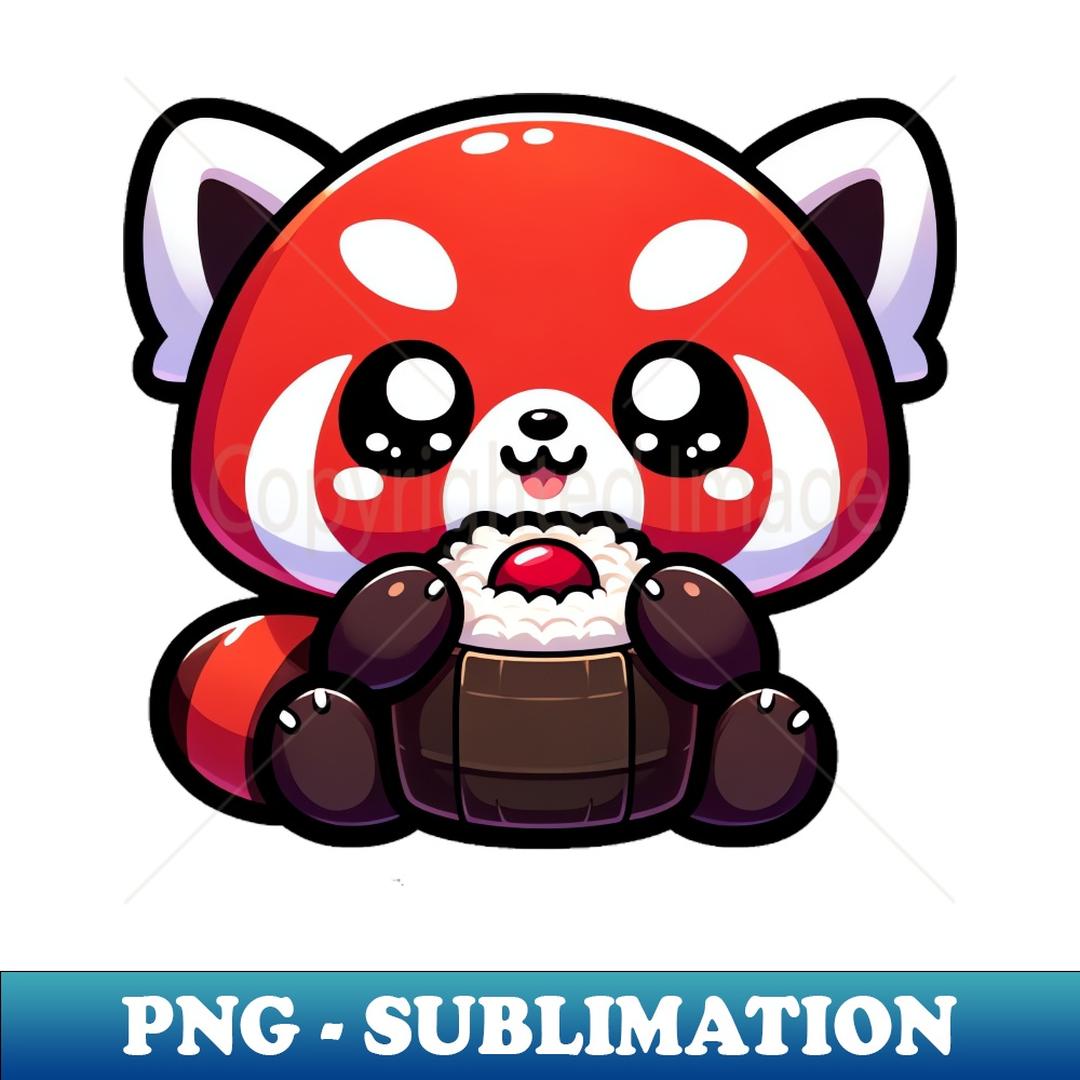 Red Panda Musubi Delight - PNG Transparent Sublimation File | Inspire ...
