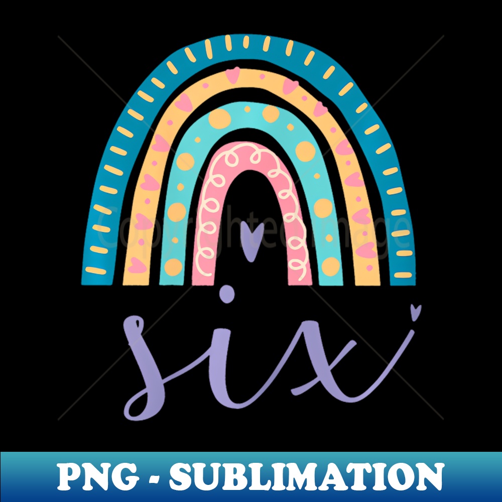 Six Year Old Rainbow 6Th Birthday Gifts For Girls 6 Bday - U | Inspire ...