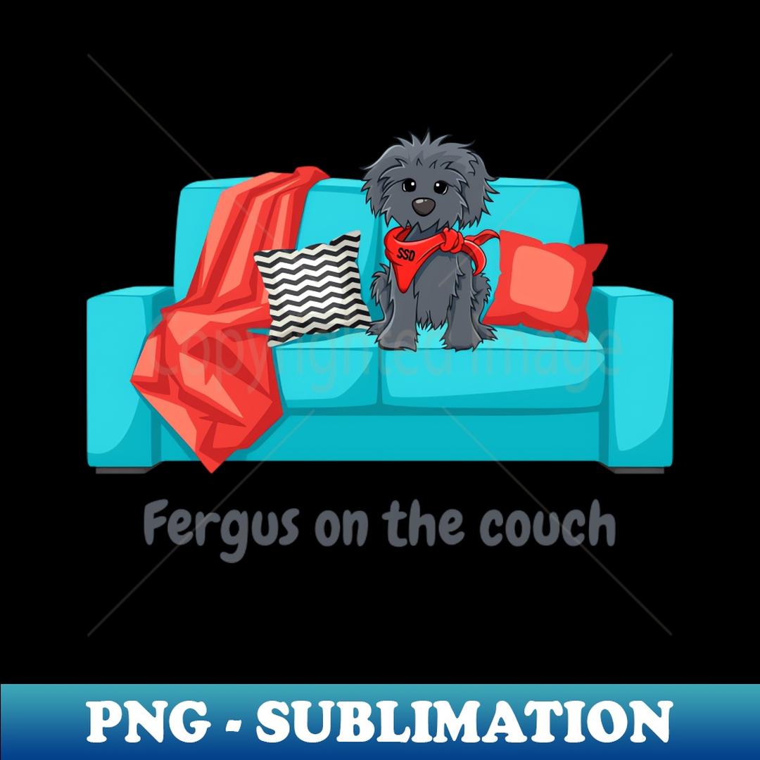 Fergus On The Couch - Aesthetic Sublimation Digital File | Inspire Uplift