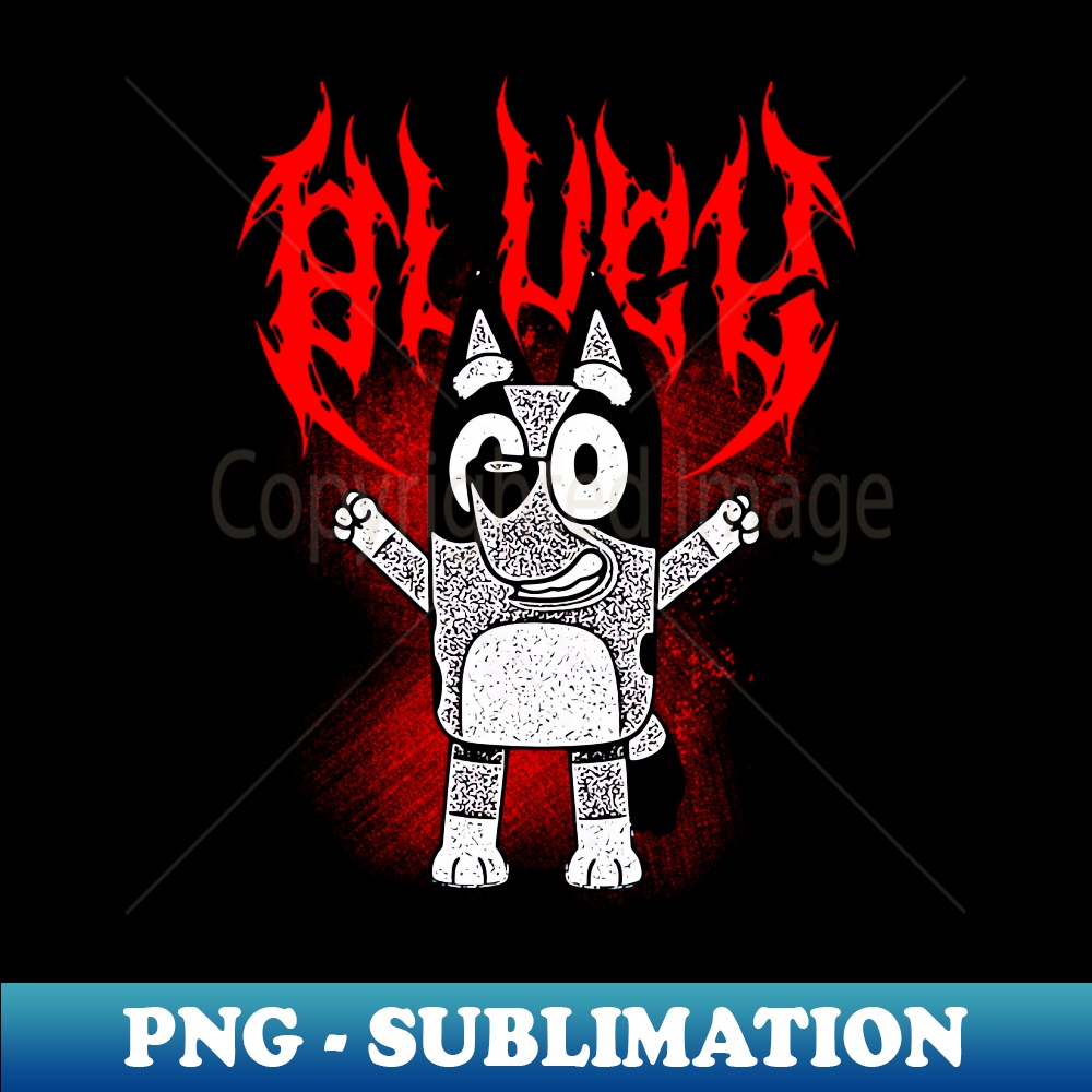 Bluey Metal Style - Professional Sublimation Digital Downloa | Inspire ...