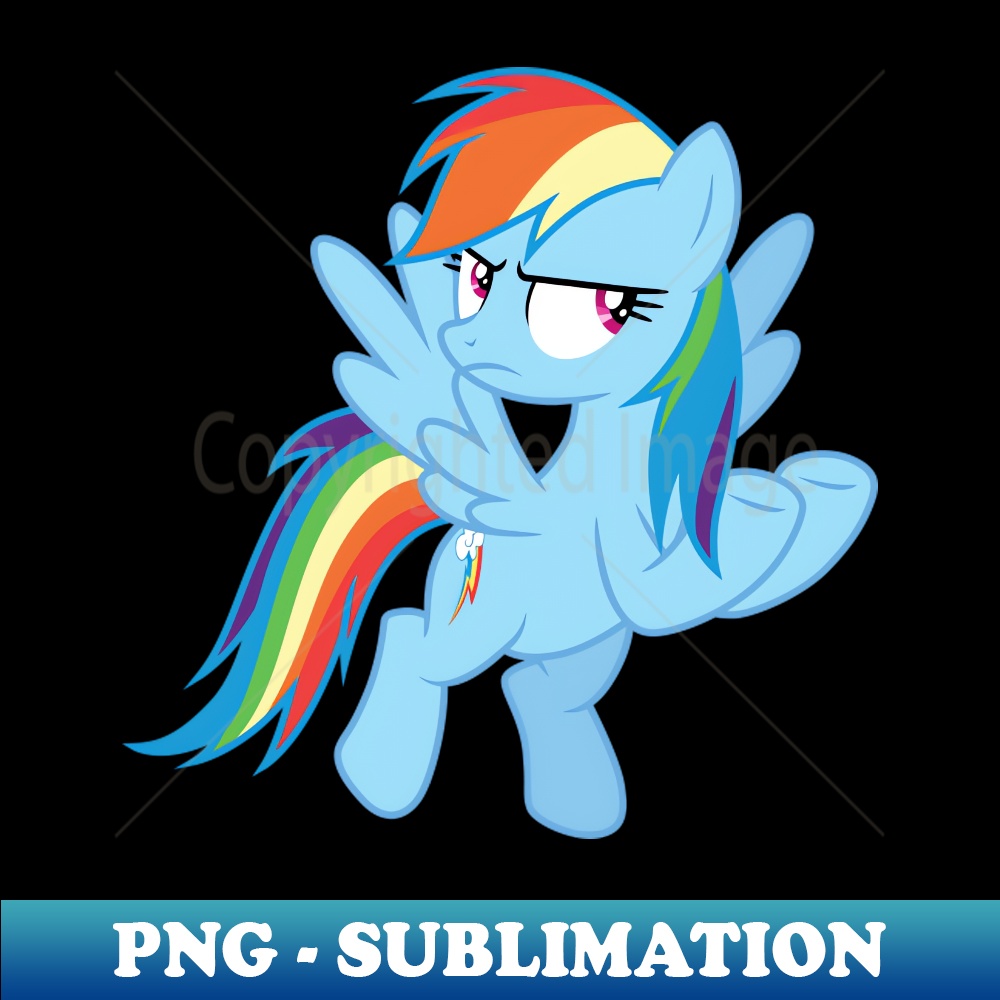 Rainbow Dash explain - Professional Sublimation Digital Down | Inspire ...
