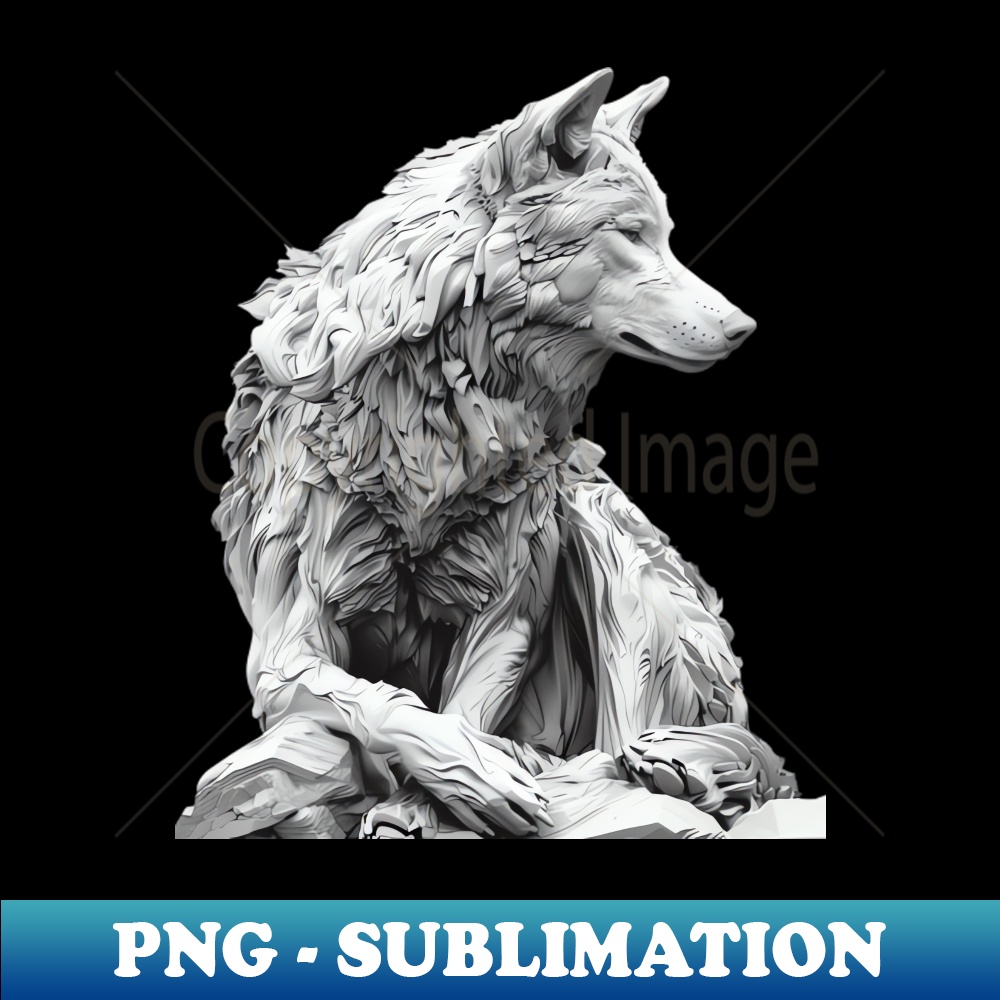 Wolf Bold Behavior 1 - PNG Sublimation Digital Download | Inspire Uplift