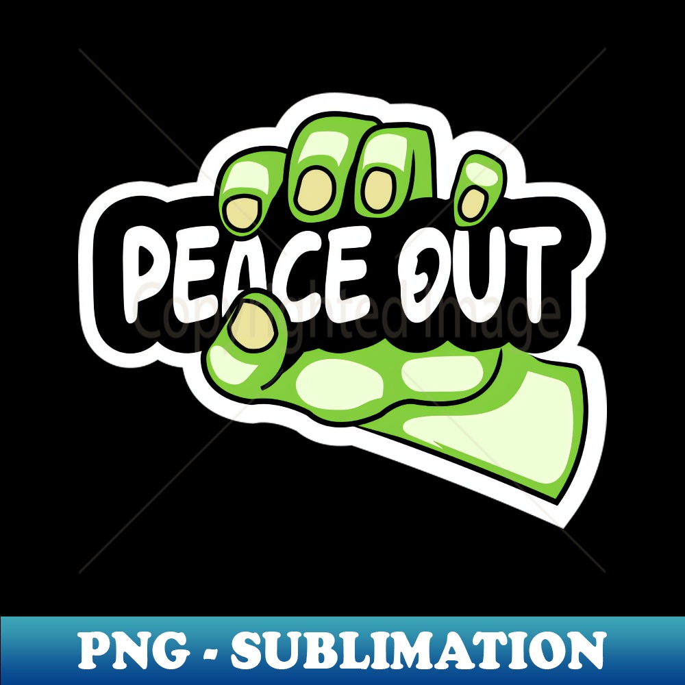 Hulk Hand grabbing Peace out text - Special Edition Sublimat | Inspire ...