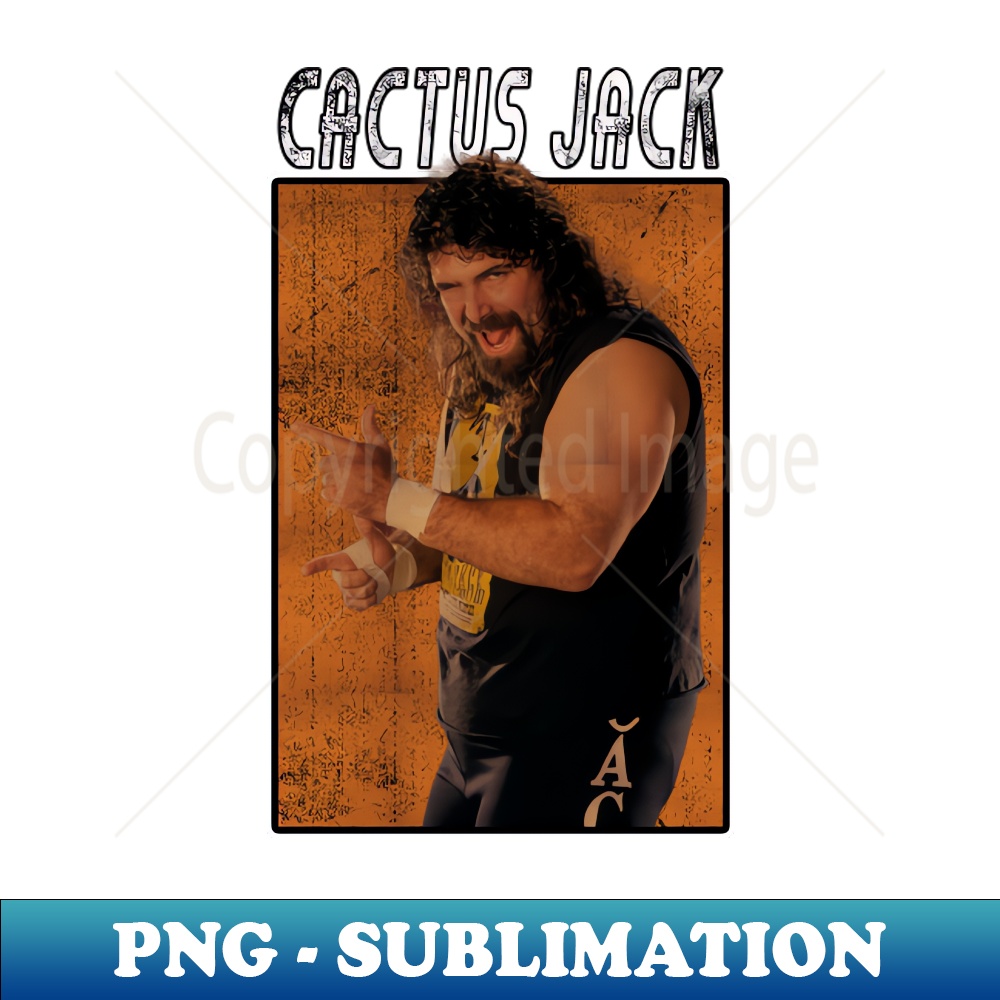 Vintage Wwe Cactus Jack - Premium PNG Sublimation File | Inspire Uplift