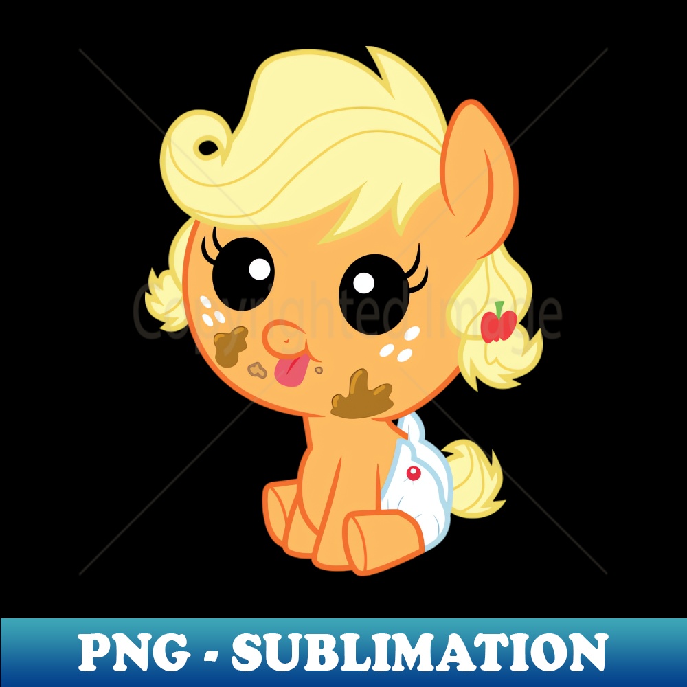 Messy Baby Applejack - Artistic Sublimation Digital File | Inspire Uplift