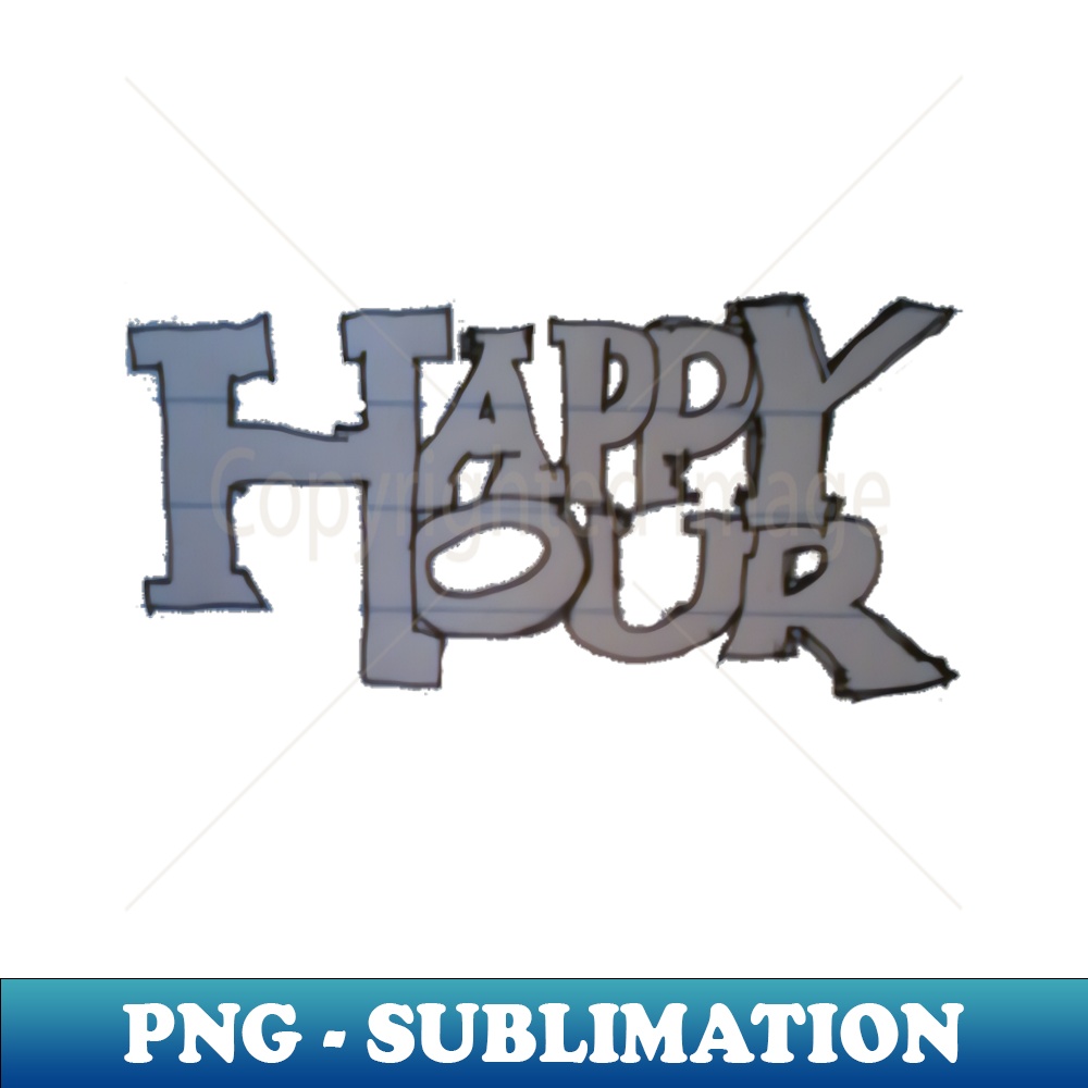 Happy Hour Y2K Cable TV Variety Show Logo - PNG Sublimation | Inspire ...