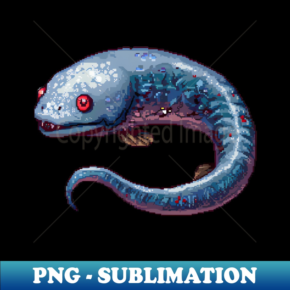 16-Bit Eel - Elegant Sublimation PNG Download | Inspire Uplift
