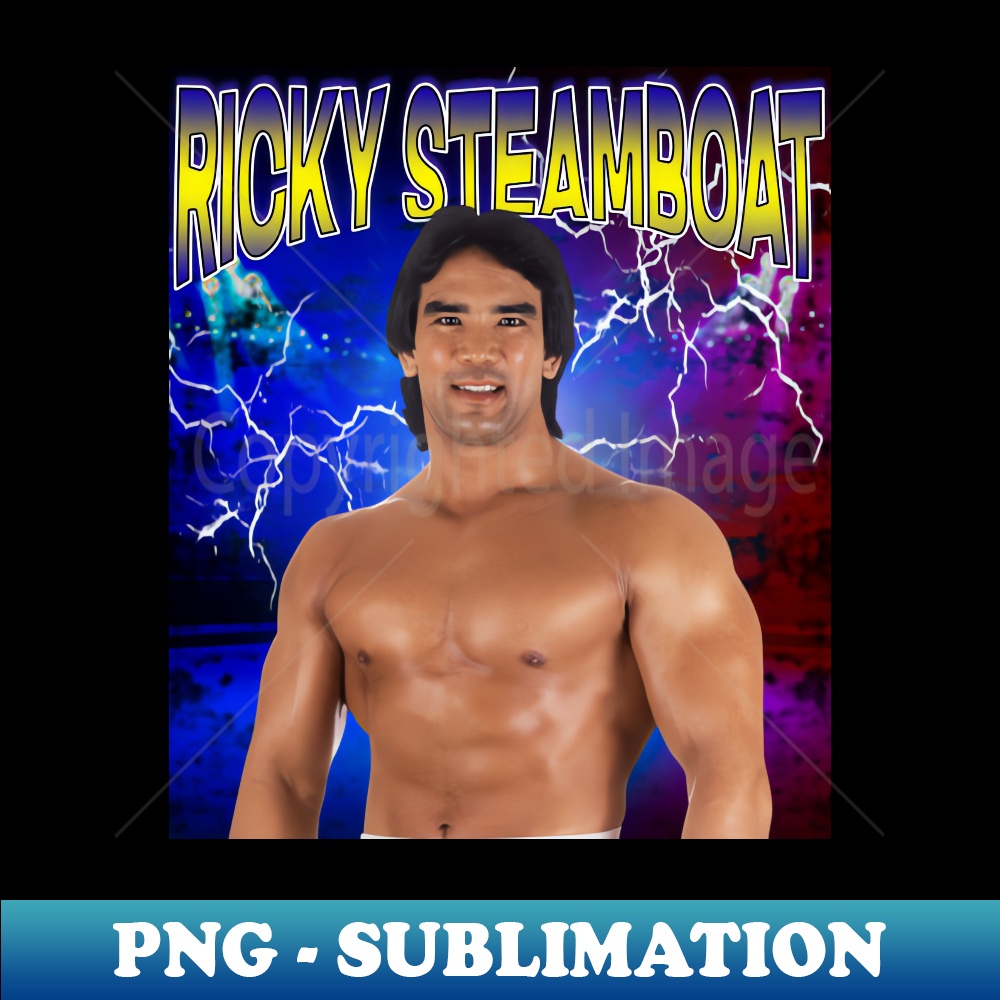 RICKY STEAMBOAT - Retro PNG Sublimation Digital Download | Inspire Uplift