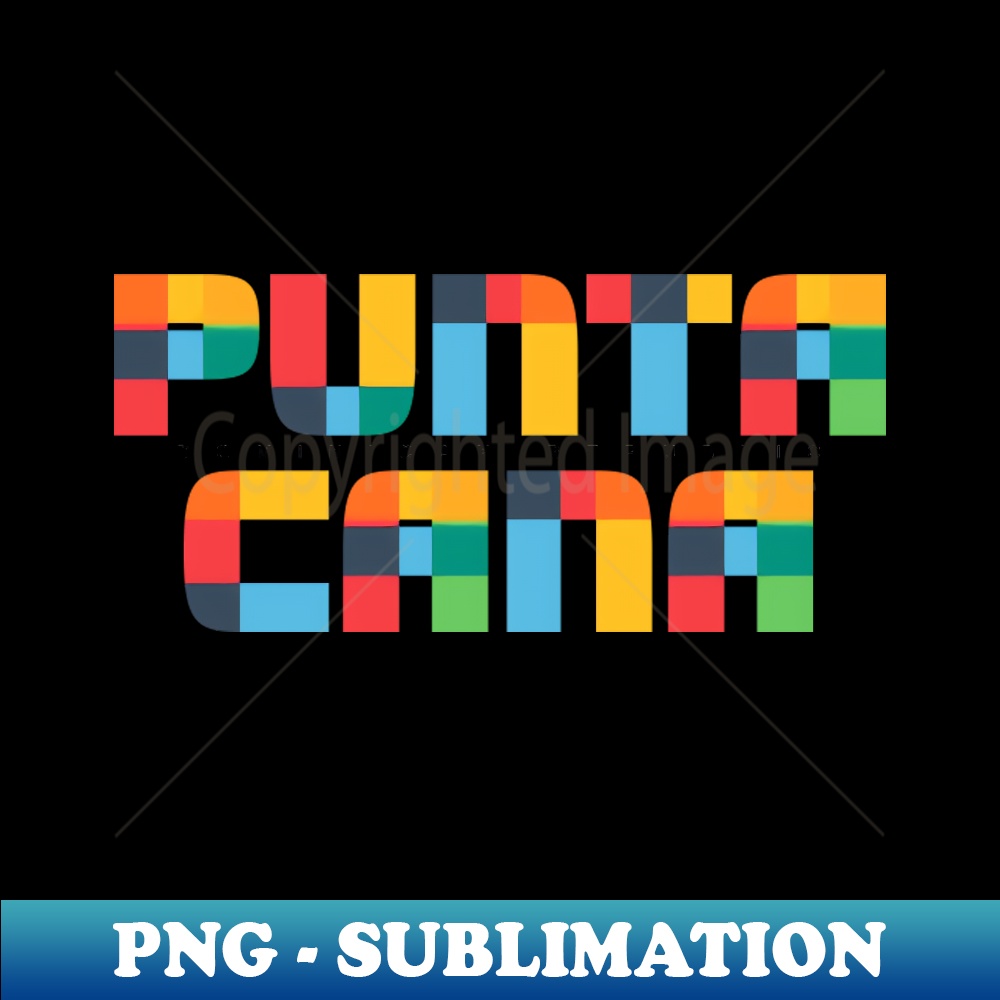 Punta Cana Dominican Republic CMYK Pop Art Style - PNG Subli | Inspire ...