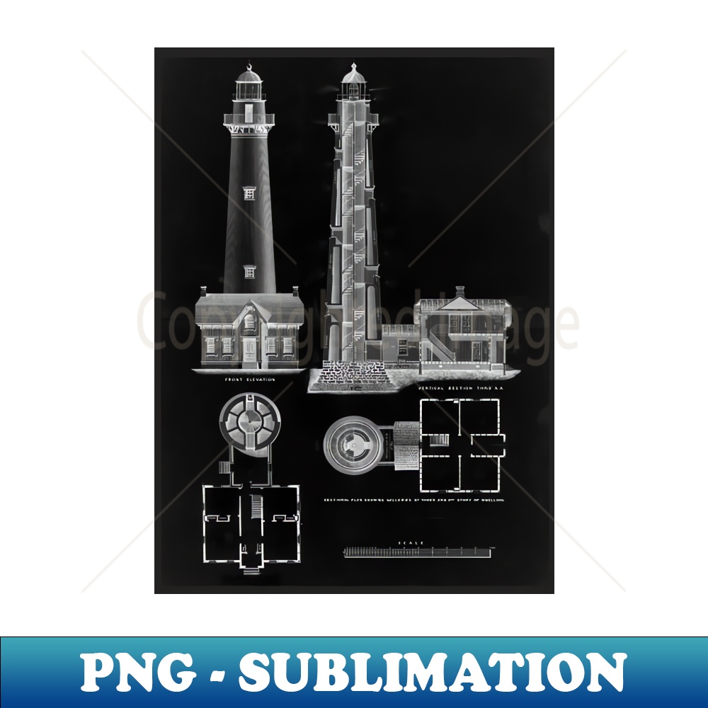 Chalkboard Lighthouse Plans - Exclusive Sublimation Digital | Inspire ...
