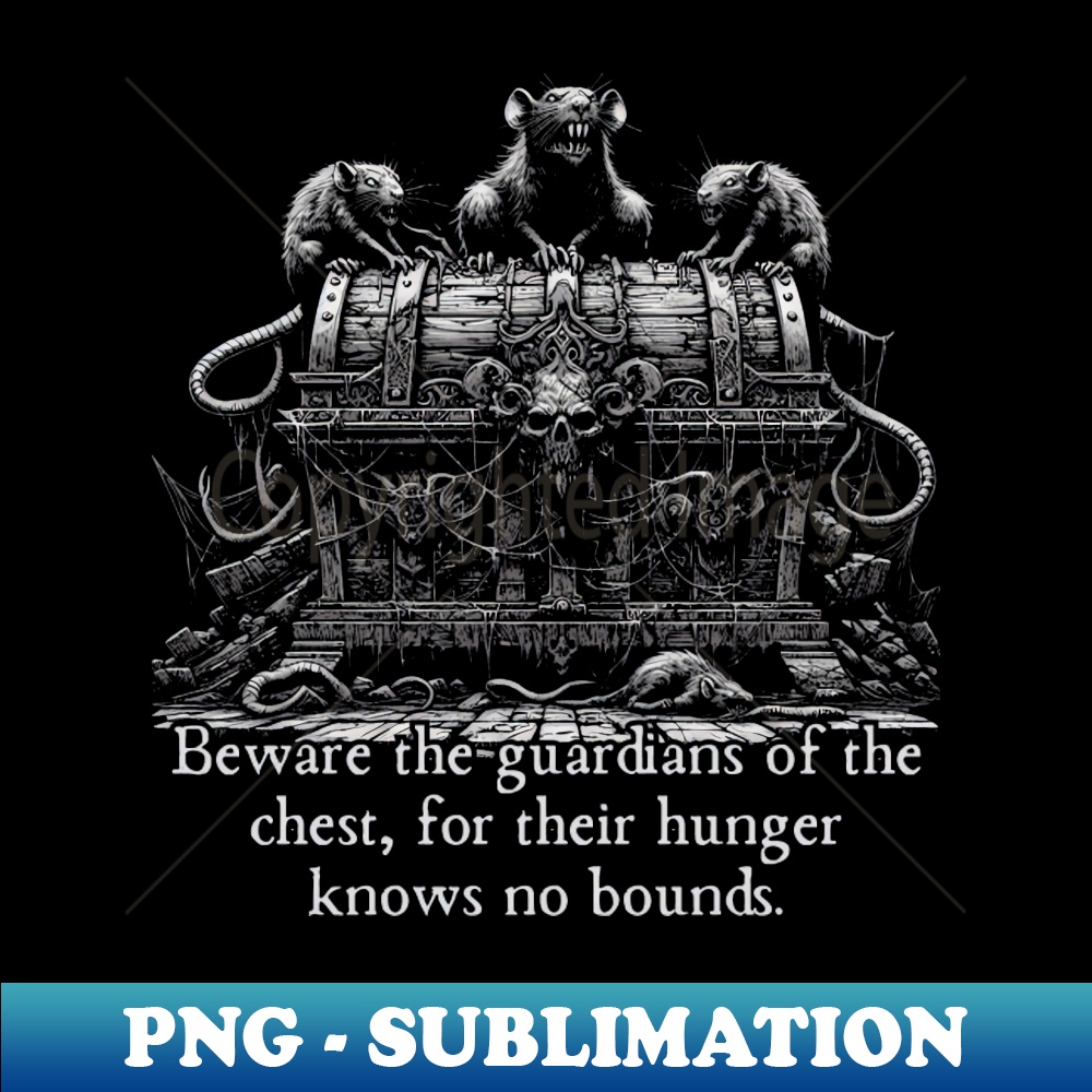 Treasure and Giant Rats - Decorative Sublimation PNG File | Inspire Uplift