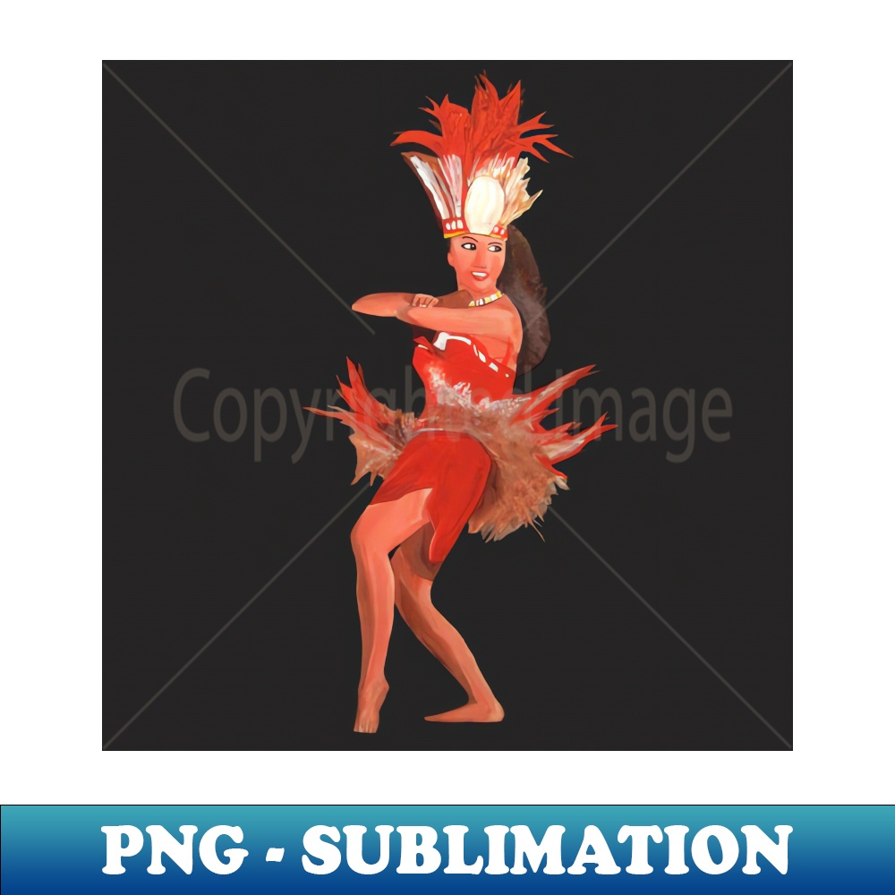 Polynesian Dancer - Instant PNG Sublimation Download | Inspire Uplift