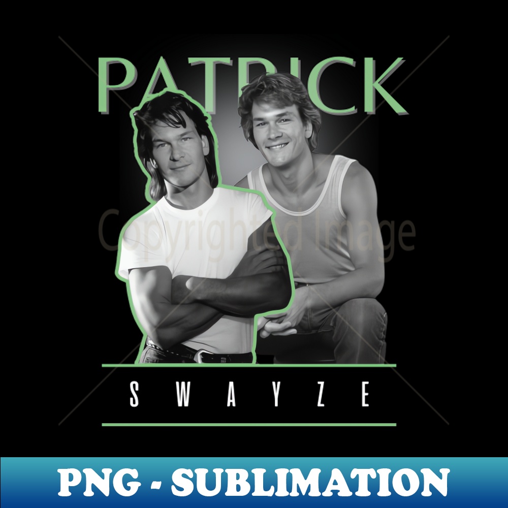 Patrick swayze retro - Signature Sublimation PNG File | Inspire Uplift