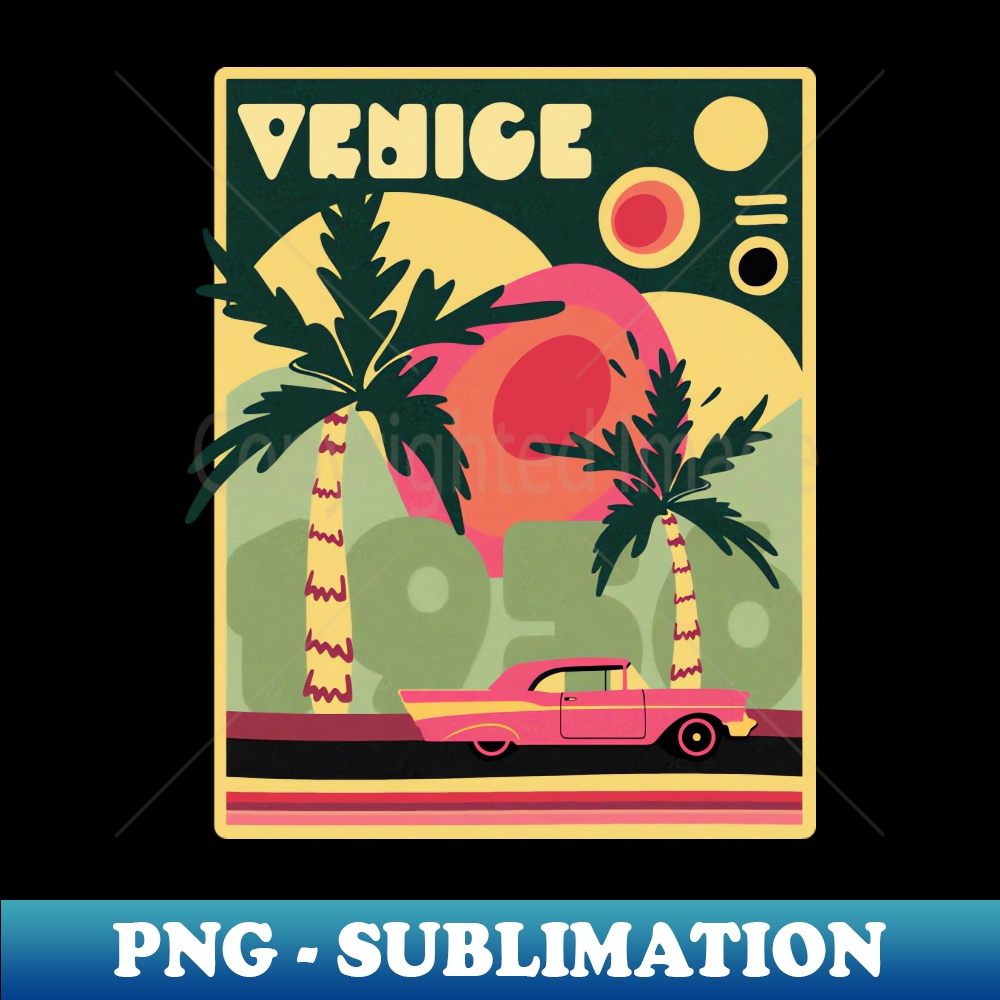 Venice Beach Vintage Matchbook Design - PNG Transparent Subl | Inspire ...