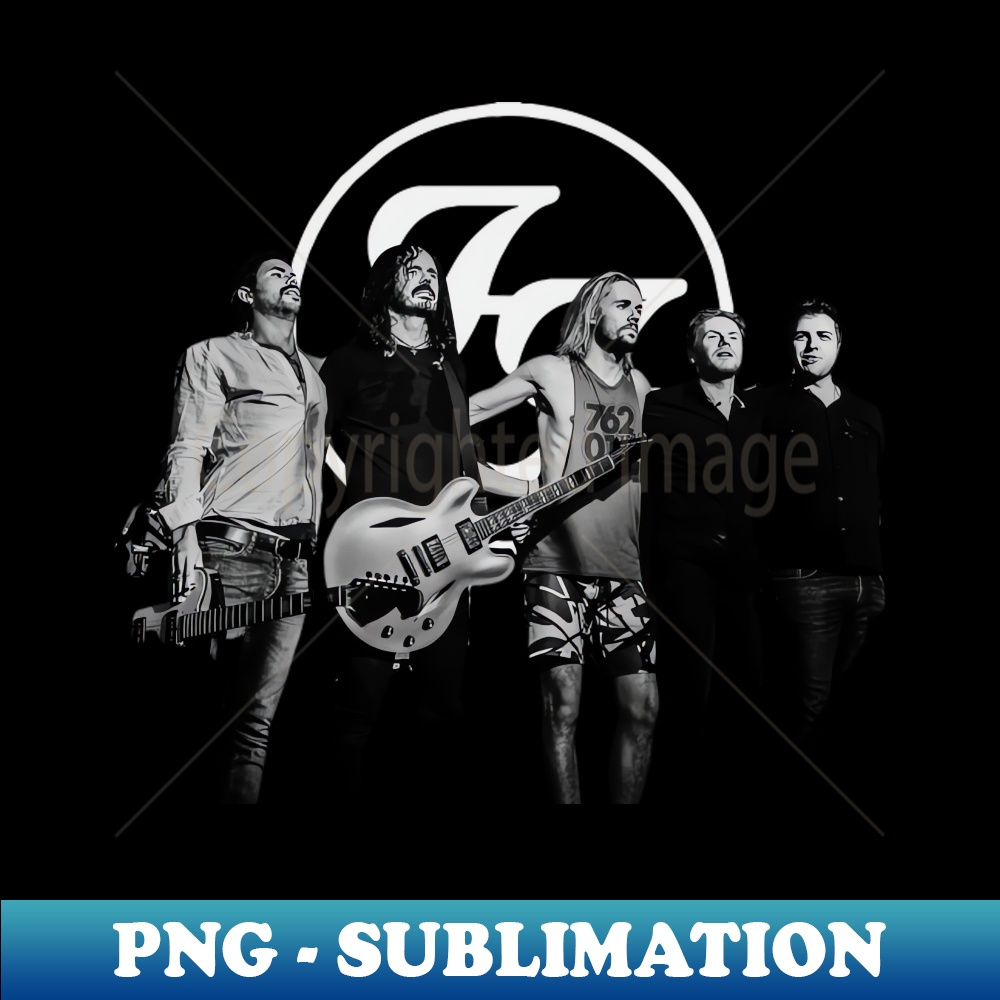 Fighters the foo band - High-Resolution PNG Sublimation File | Inspire ...
