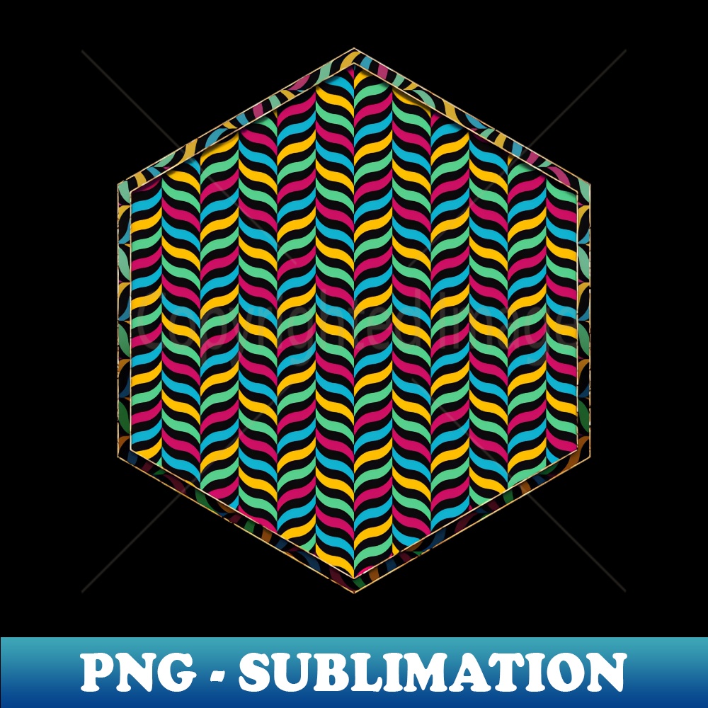 Geometric Alternating Curve Wave Chevron Pattern in Primary | Inspire ...