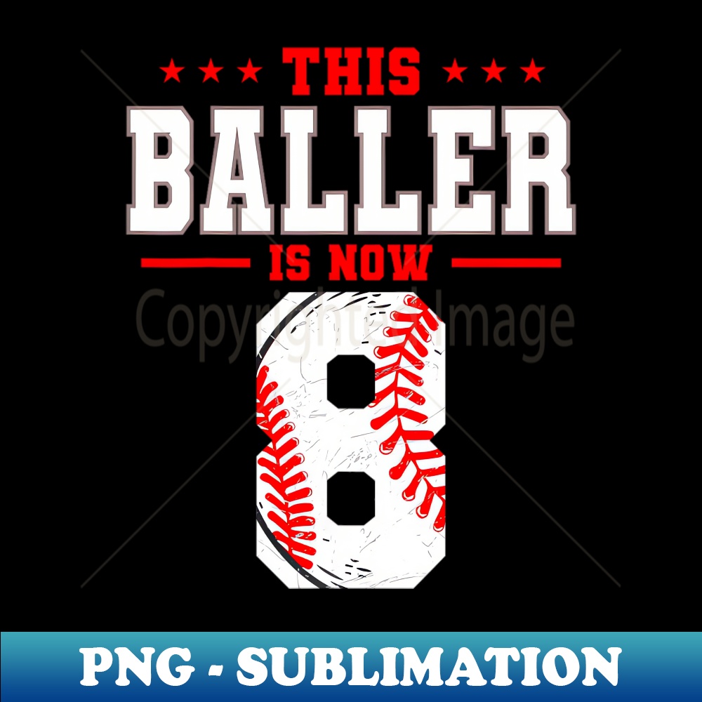 This Baller Is Now 8 Birthday Baseball Theme Bday Party - Ar | Inspire ...