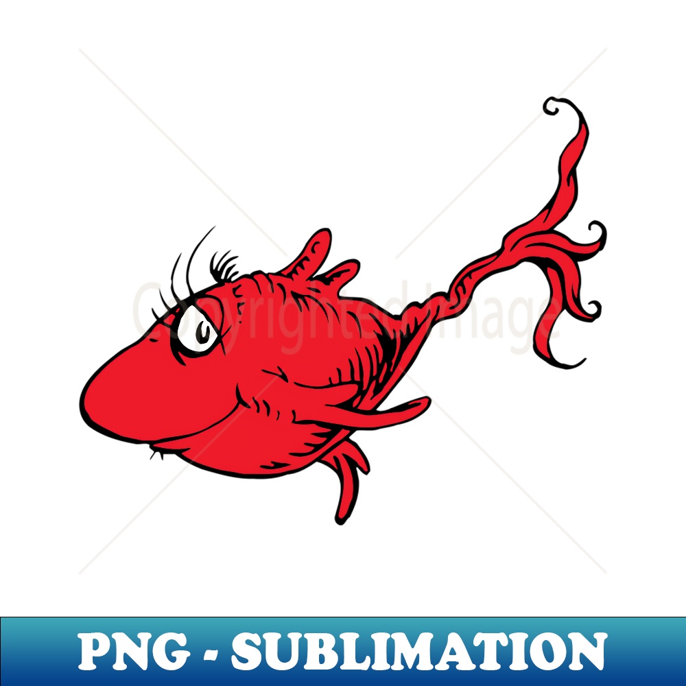 Dr. Seuss Red Fish - Signature Sublimation PNG File | Inspire Uplift