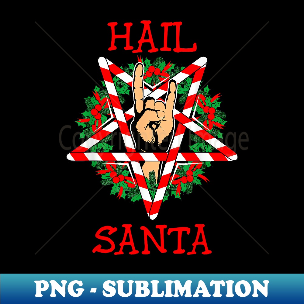 Hail Santa Sleigher Christmas Rock Heavy Metal Music X-Mas - | Inspire ...