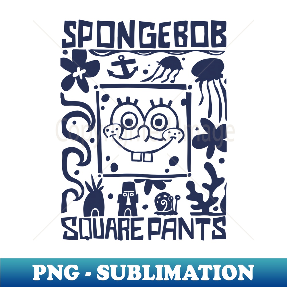 Amazon Essentials SpongeBob SquarePants Block Print Icons - | Inspire Uplift