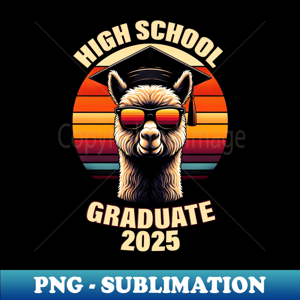 2025 High School Graduate for 12th Grade Class Llama Alpaca | Inspire ...
