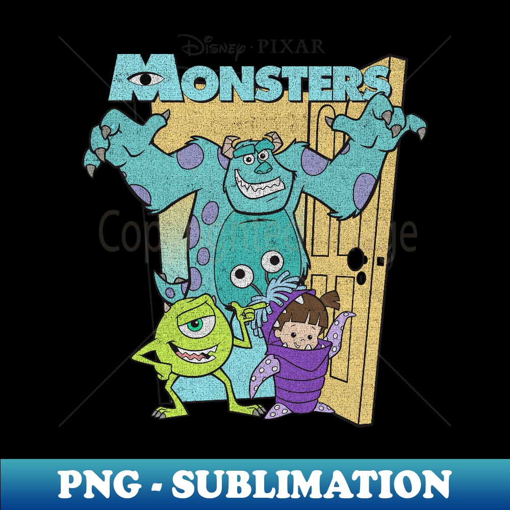 Disney Pixar Monsters Inc. Mike Sully Boo Group - Sublimatio | Inspire ...