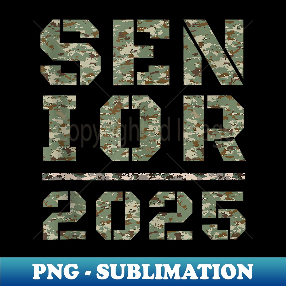 Senior Year 2025 Camo Green Camouflage High School n Boys - | Inspire ...