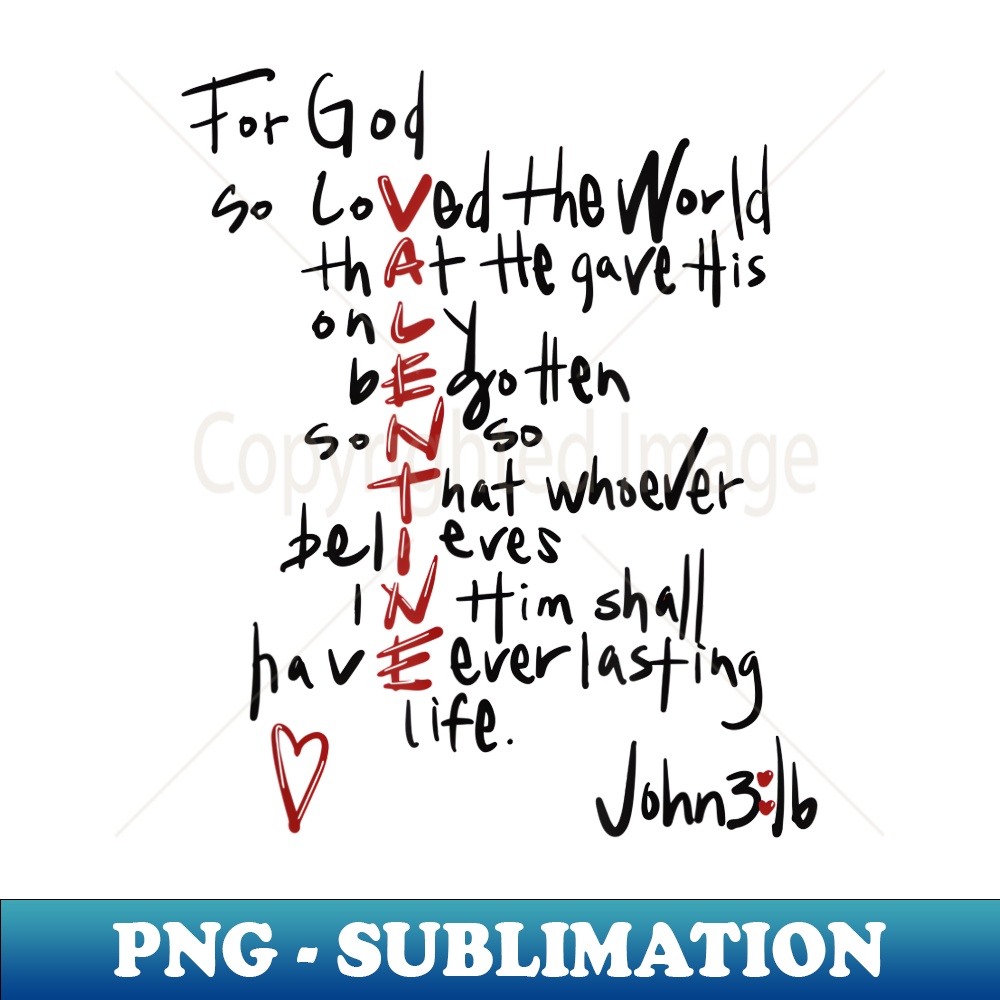 Christian Valentine's John 316 For God So Loved the World - | Inspire ...