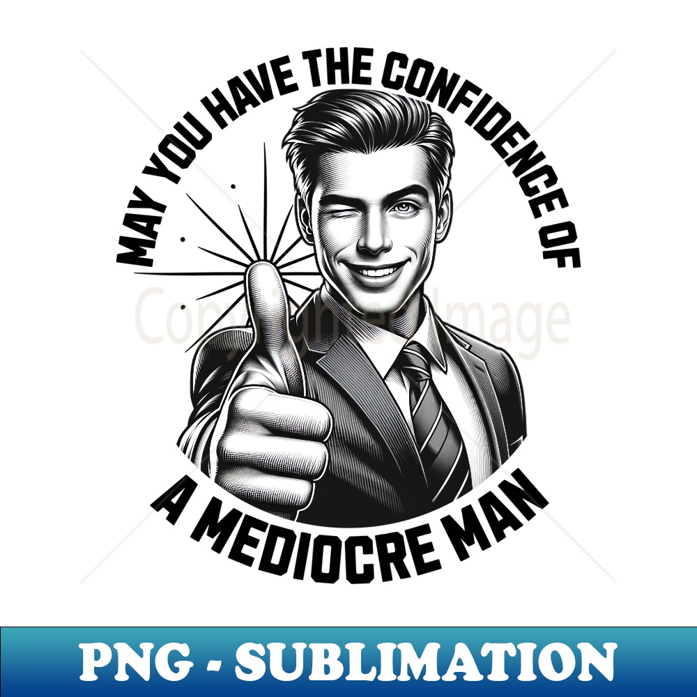May You Have The Confidence of A Mediocre Man Funny for Girl | Inspire ...
