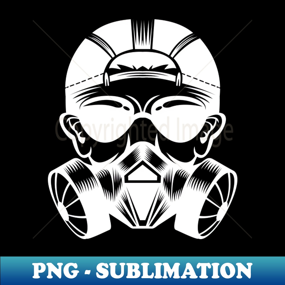 Techno head face gas mask glasses baseball cap - Exclusive S | Inspire ...