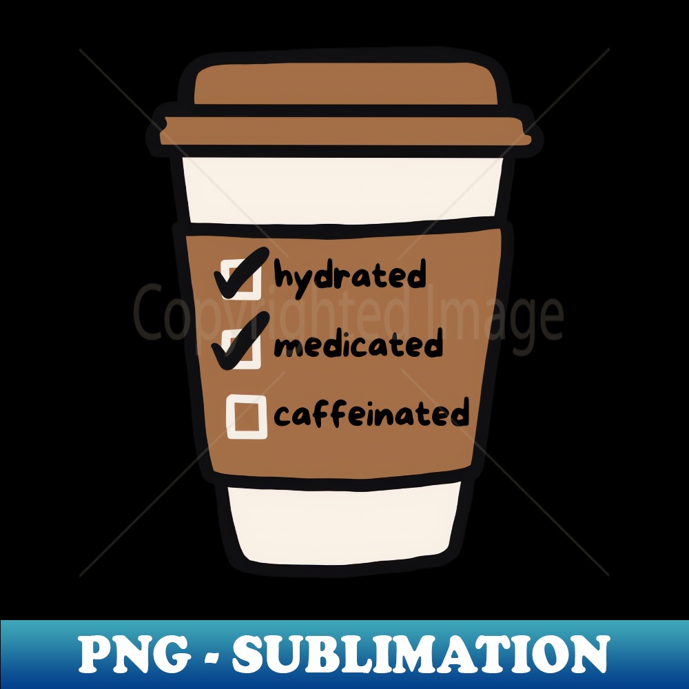 Coffee Cup Morning Checklist - Elegant Sublimation PNG Downl | Inspire ...