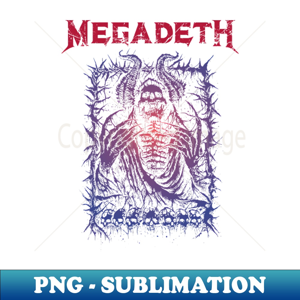 The skull of megadeth - Elegant Sublimation PNG Download | Inspire Uplift