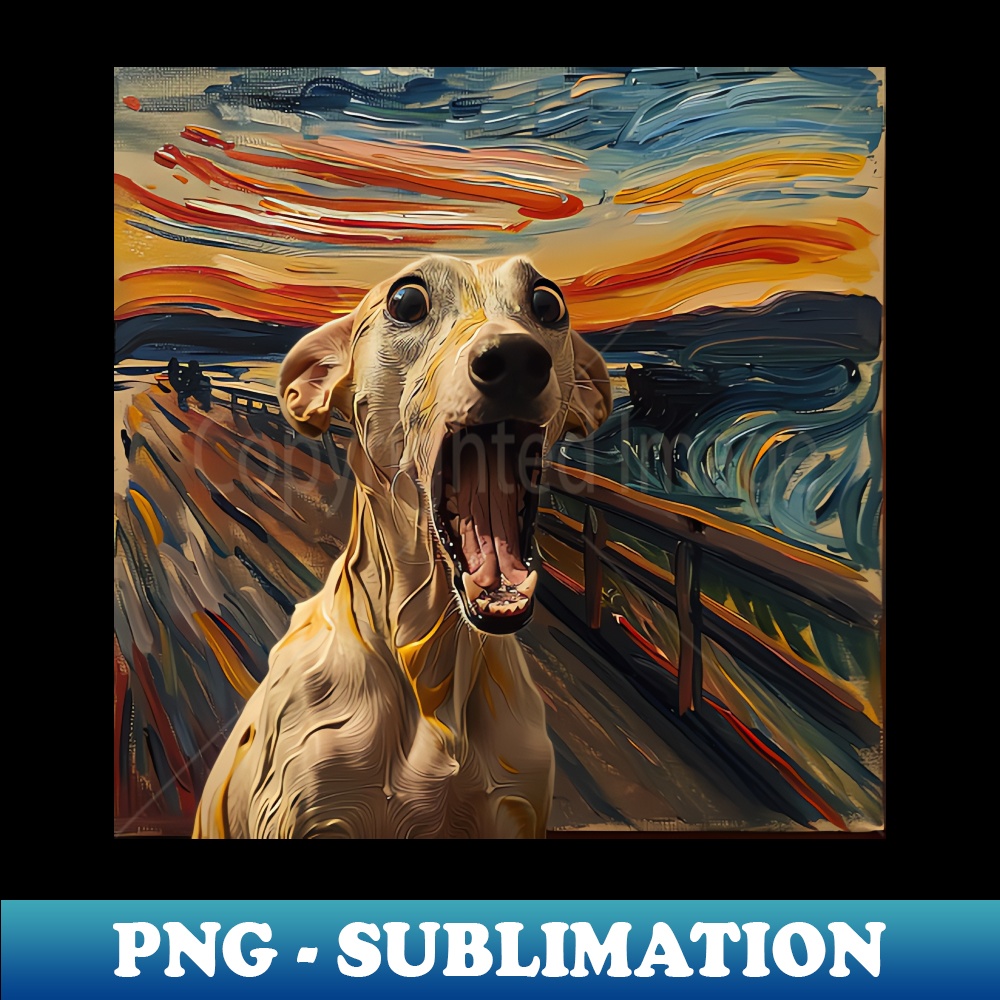 The Scream Dog - Decorative Design Sublimation File | Inspire Uplift